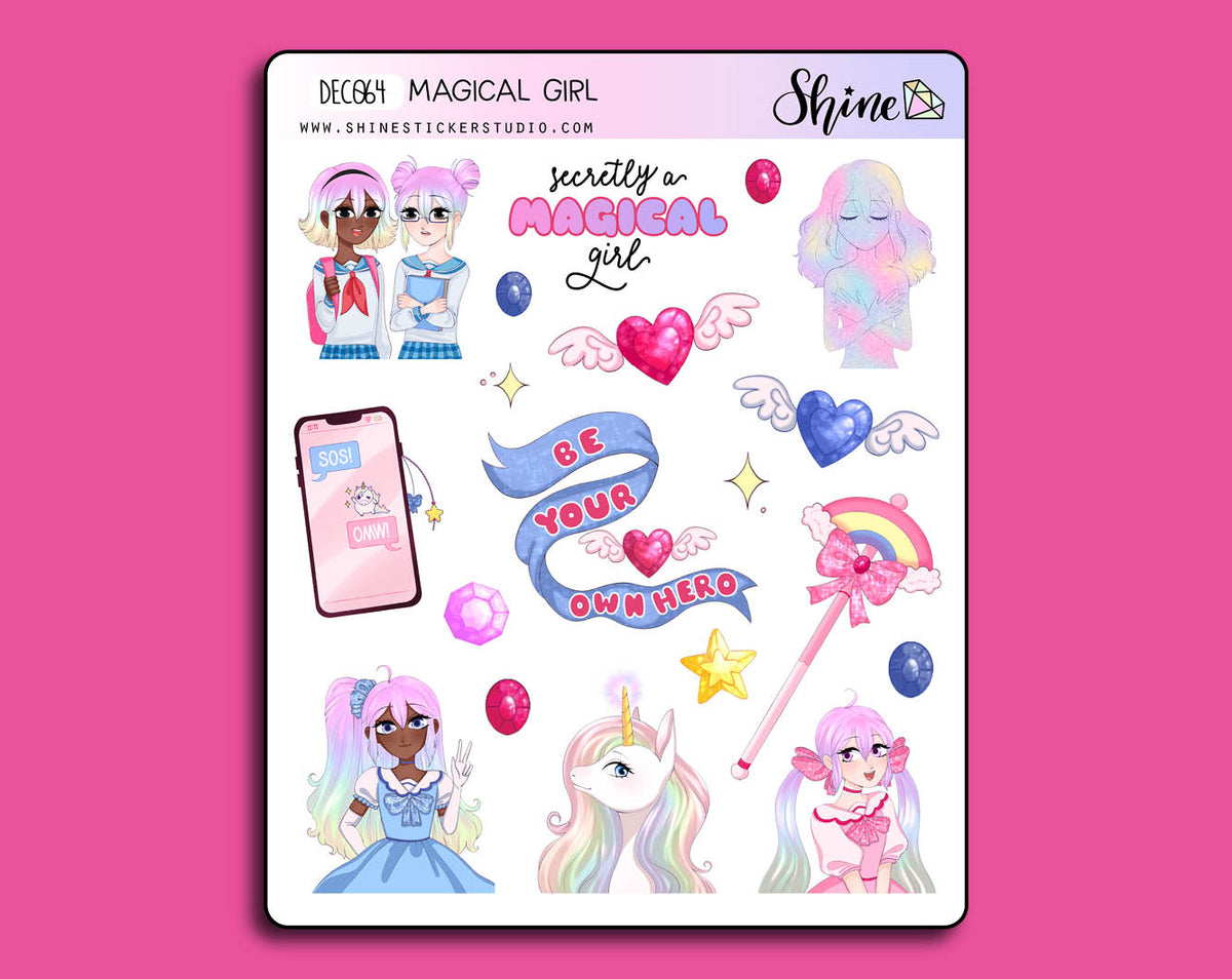 Magical Girl Deco Stickers – Shine Sticker Studio