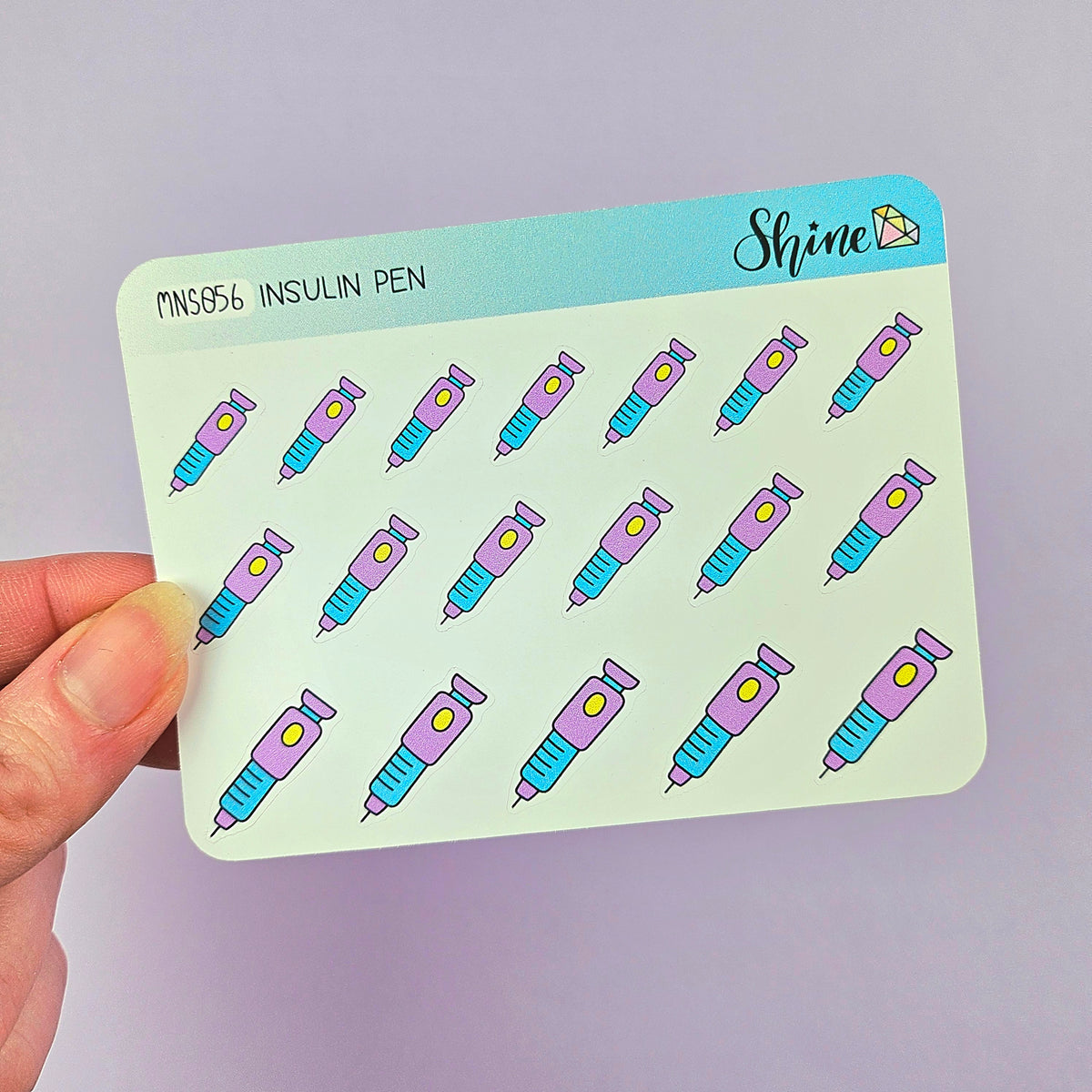 Insulin Pen Mini Sheet – Shine Sticker Studio