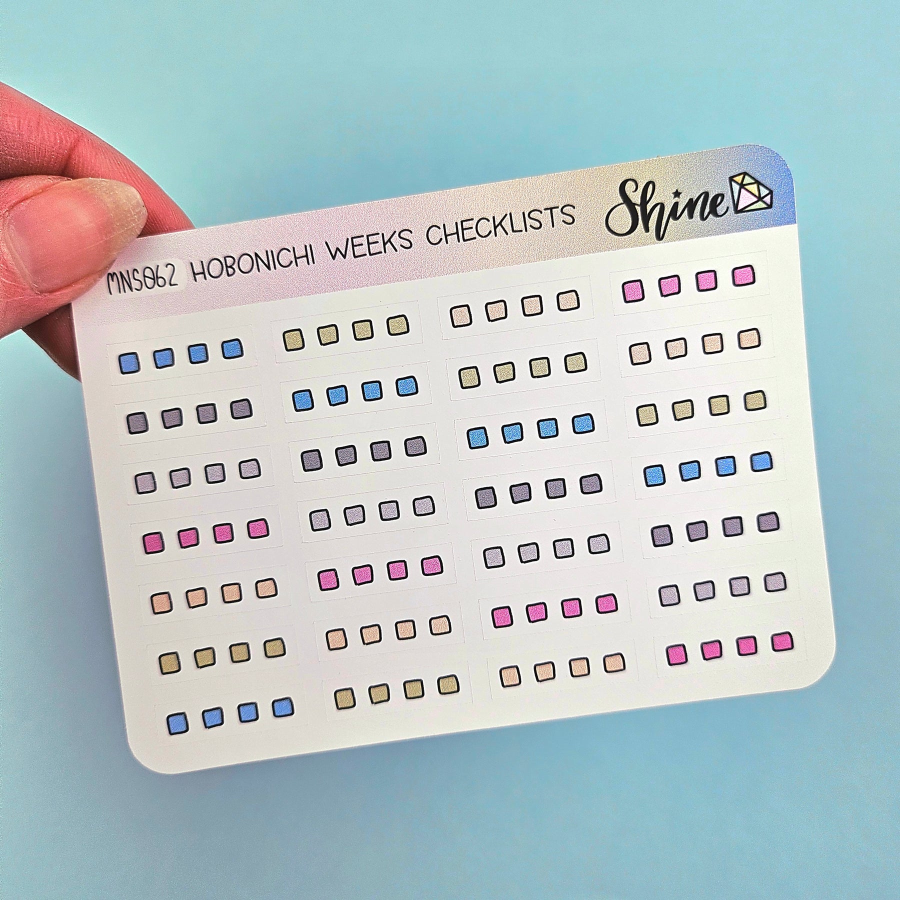 Hobonichi Weeks Checklists Mini Sheet – Shine Sticker Studio