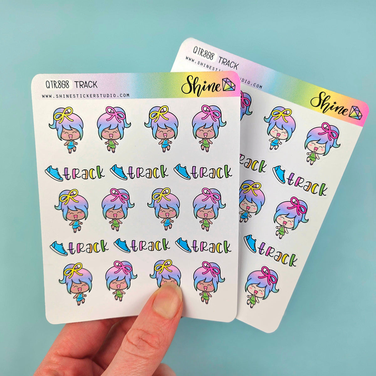 Luna Track Stickers – Shine Sticker Studio