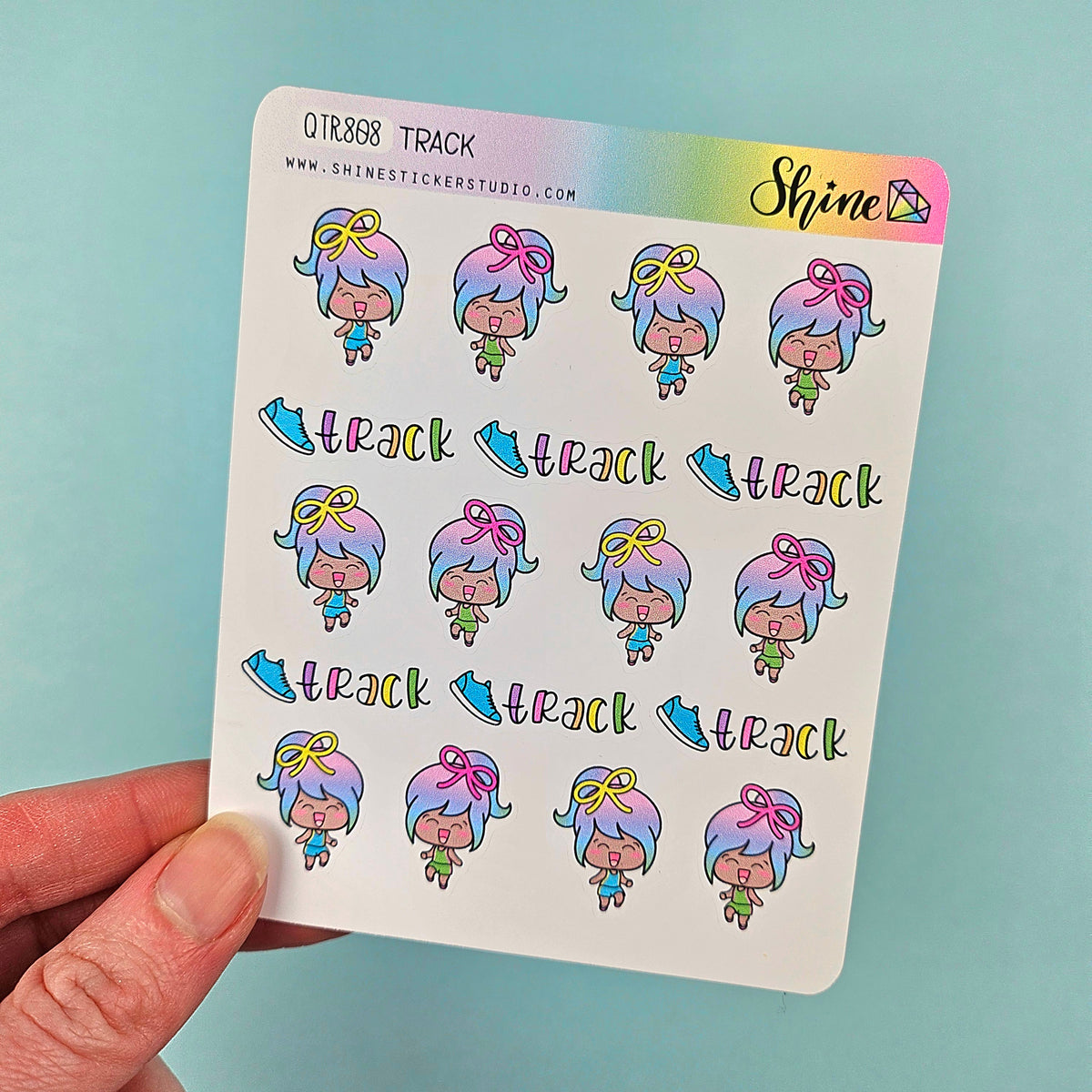 Luna Track Stickers – Shine Sticker Studio