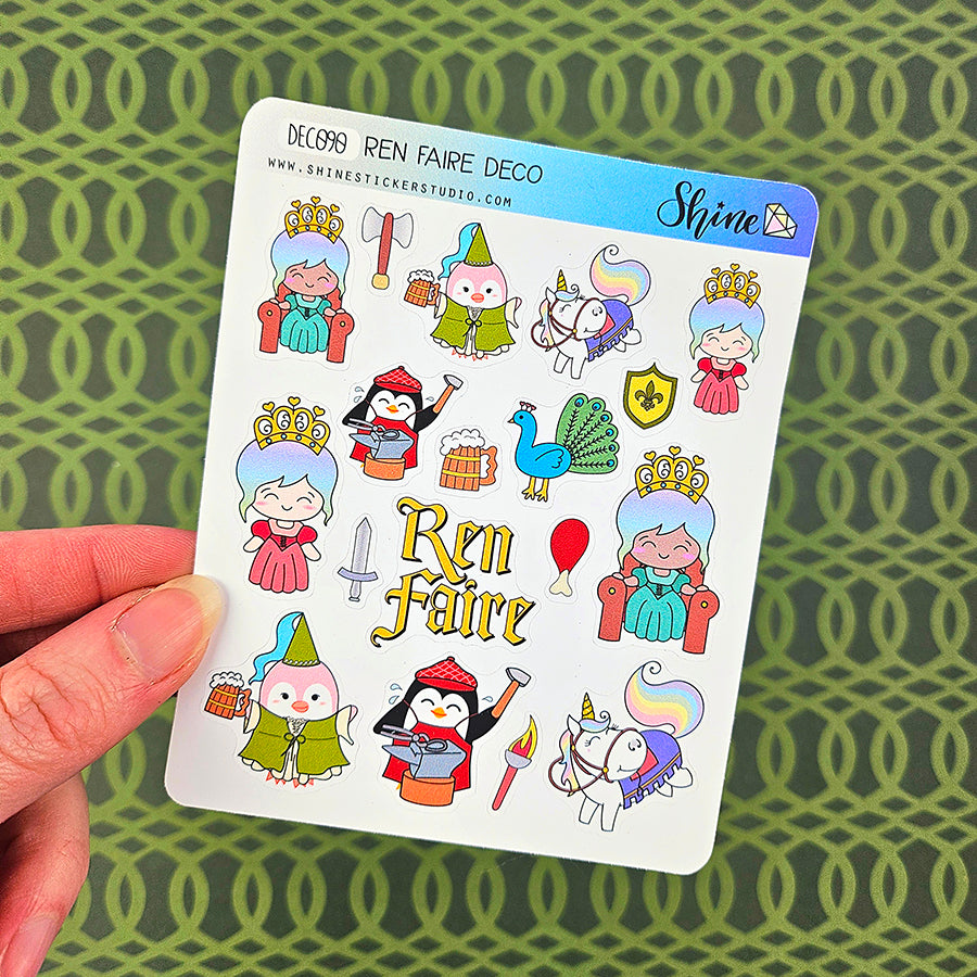 Ren Faire Deco Stickers – Shine Sticker Studio