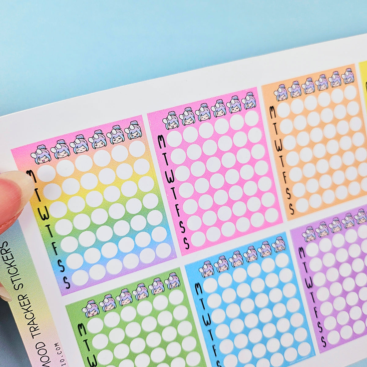 Weekly Mood Trackers with Luna – Shine Sticker Studio