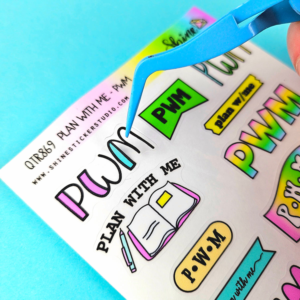 Plan with Me PWM Stickers – Shine Sticker Studio