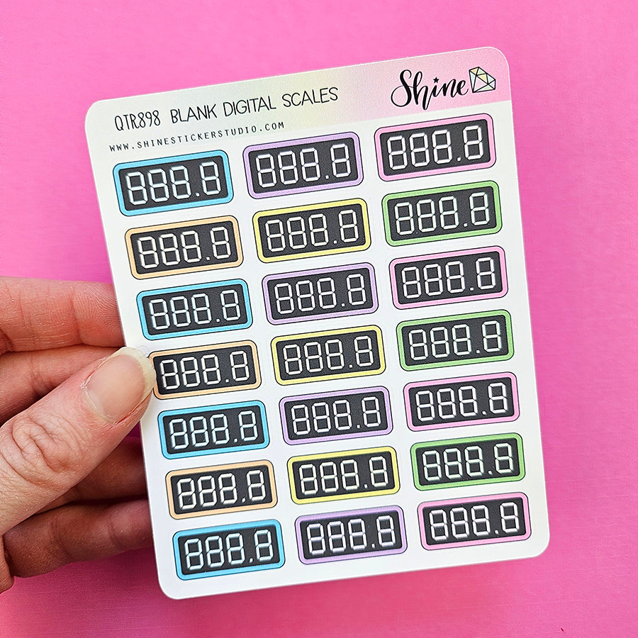 Blank Digital Scale Stickers – Shine Sticker Studio