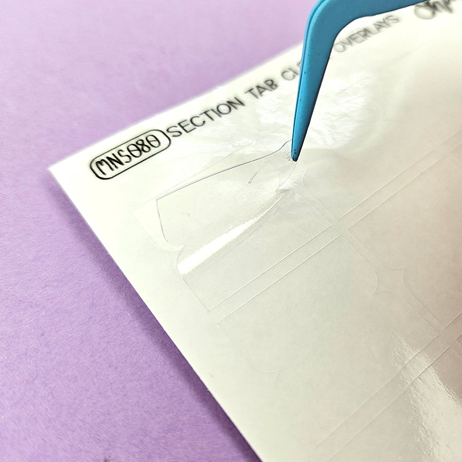 Clear Section Tab Overlays Mini Sheet – Shine Sticker Studio