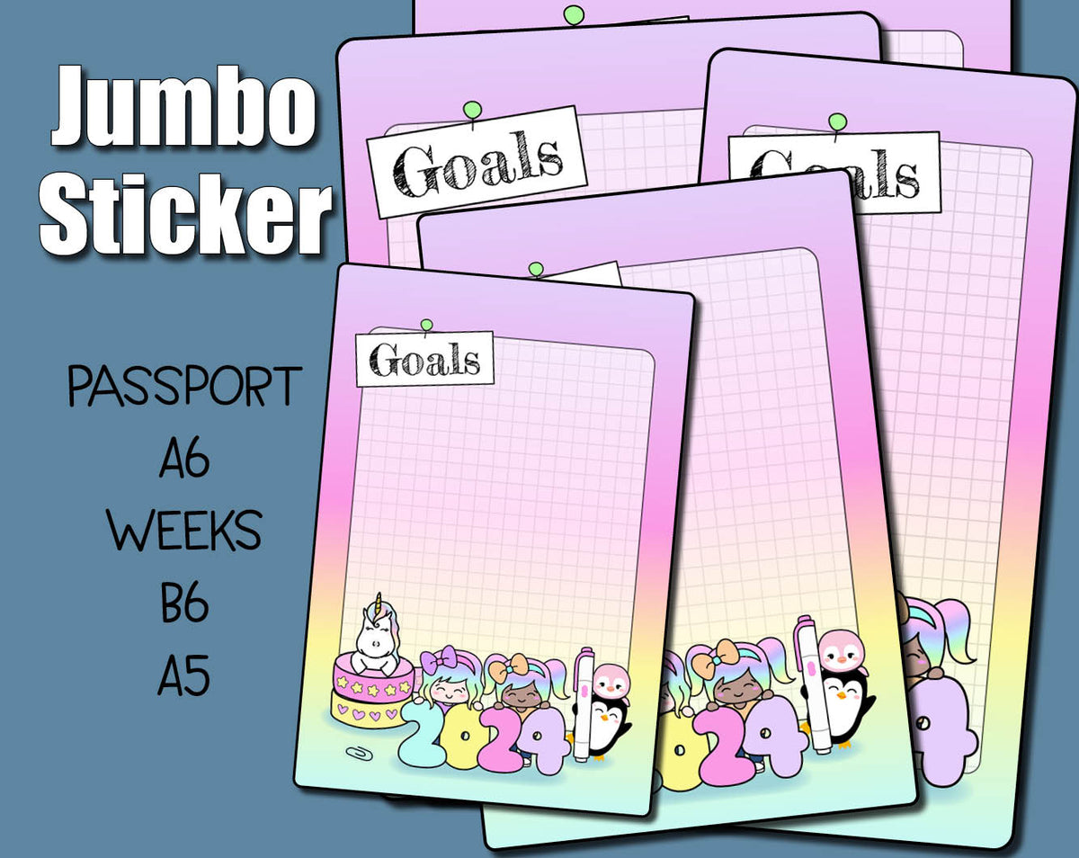 2024 Planner Jumbo Sticker – Shine Sticker Studio