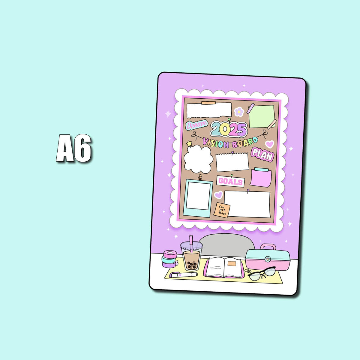 CLEARANCE 2025 Vision Board Jumbo Sticker – Shine Sticker Studio
