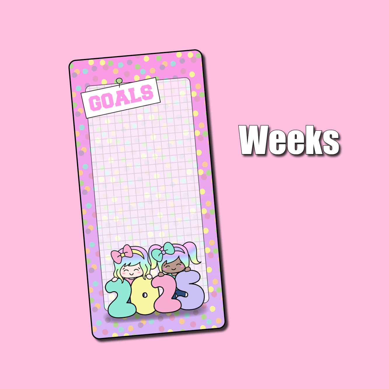 CLEARANCE 2025 Planner Jumbo Sticker – Shine Sticker Studio