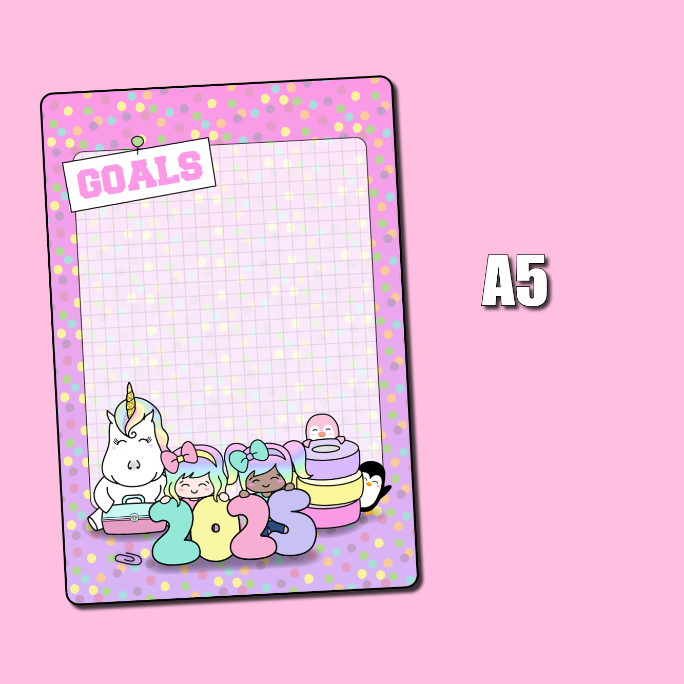 CLEARANCE 2025 Planner Jumbo Sticker – Shine Sticker Studio