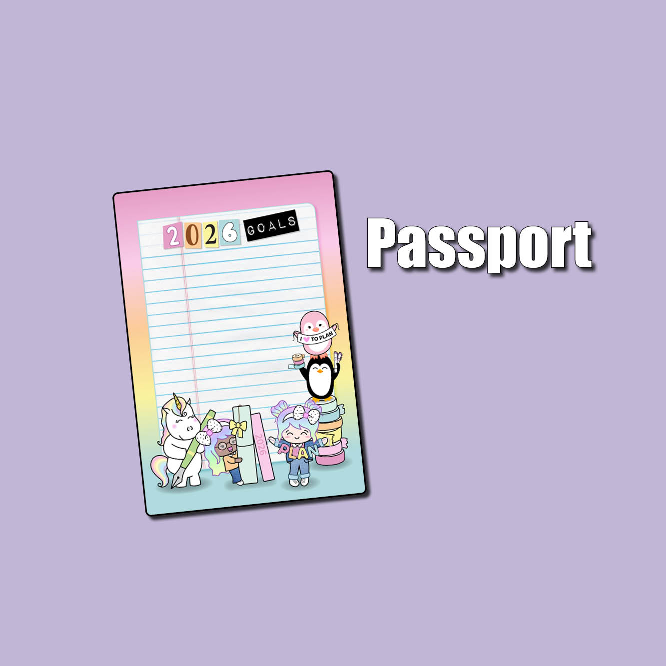 2026 Planner Jumbo Sticker – Shine Sticker Studio