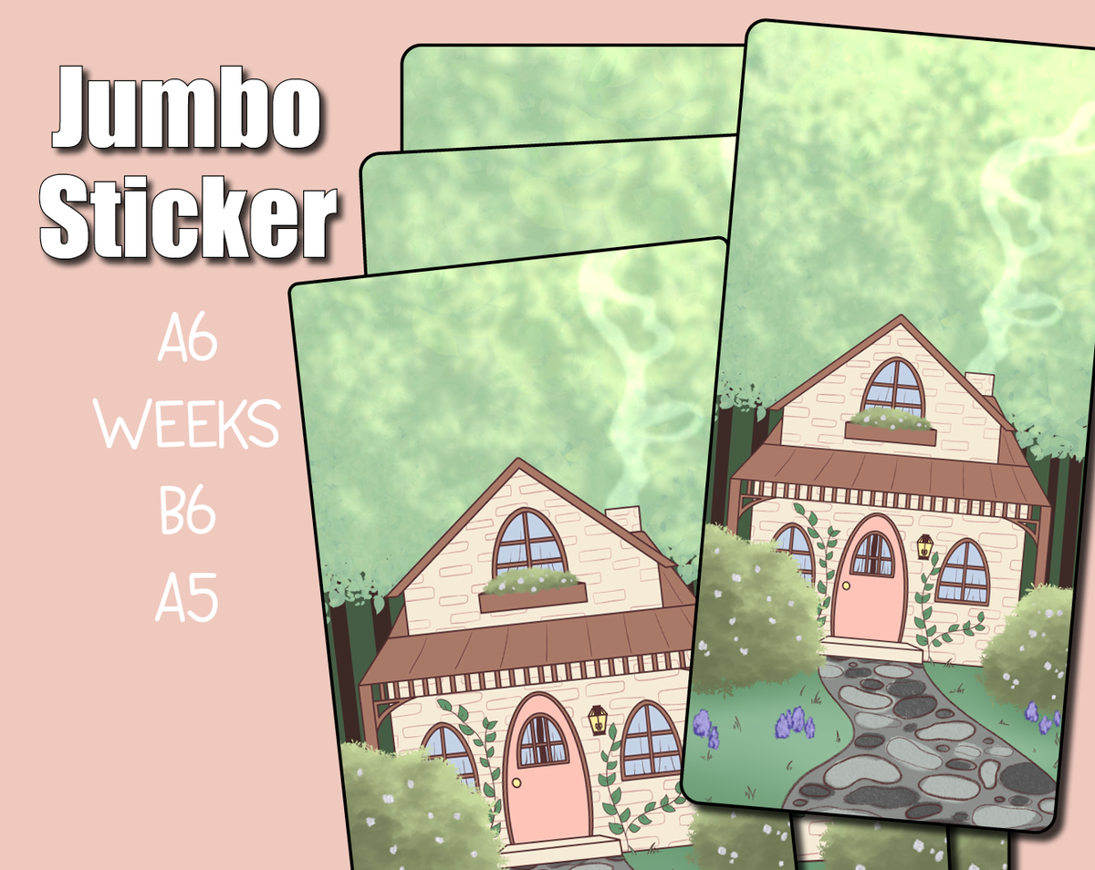 Cobblestone Jumbo Sticker – Shine Sticker Studio