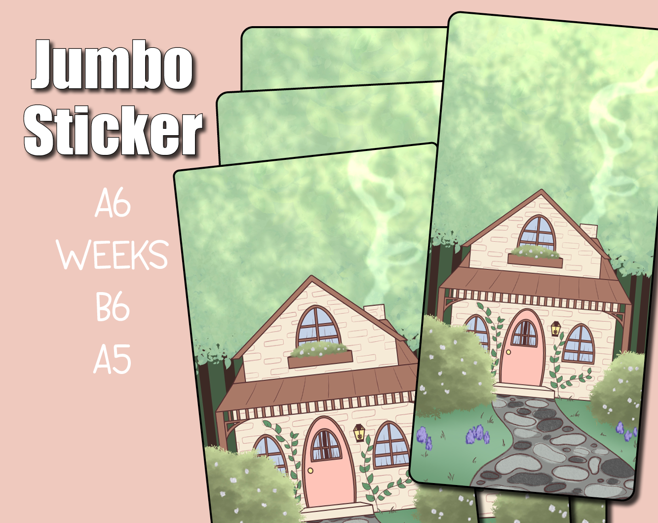 Cobblestone Jumbo Sticker – Shine Sticker Studio