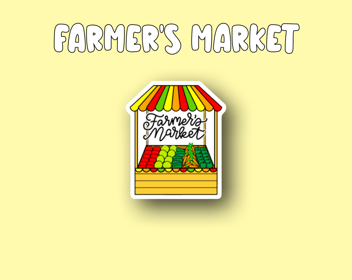 Farmer's Market Sticker DIE CUT Collection