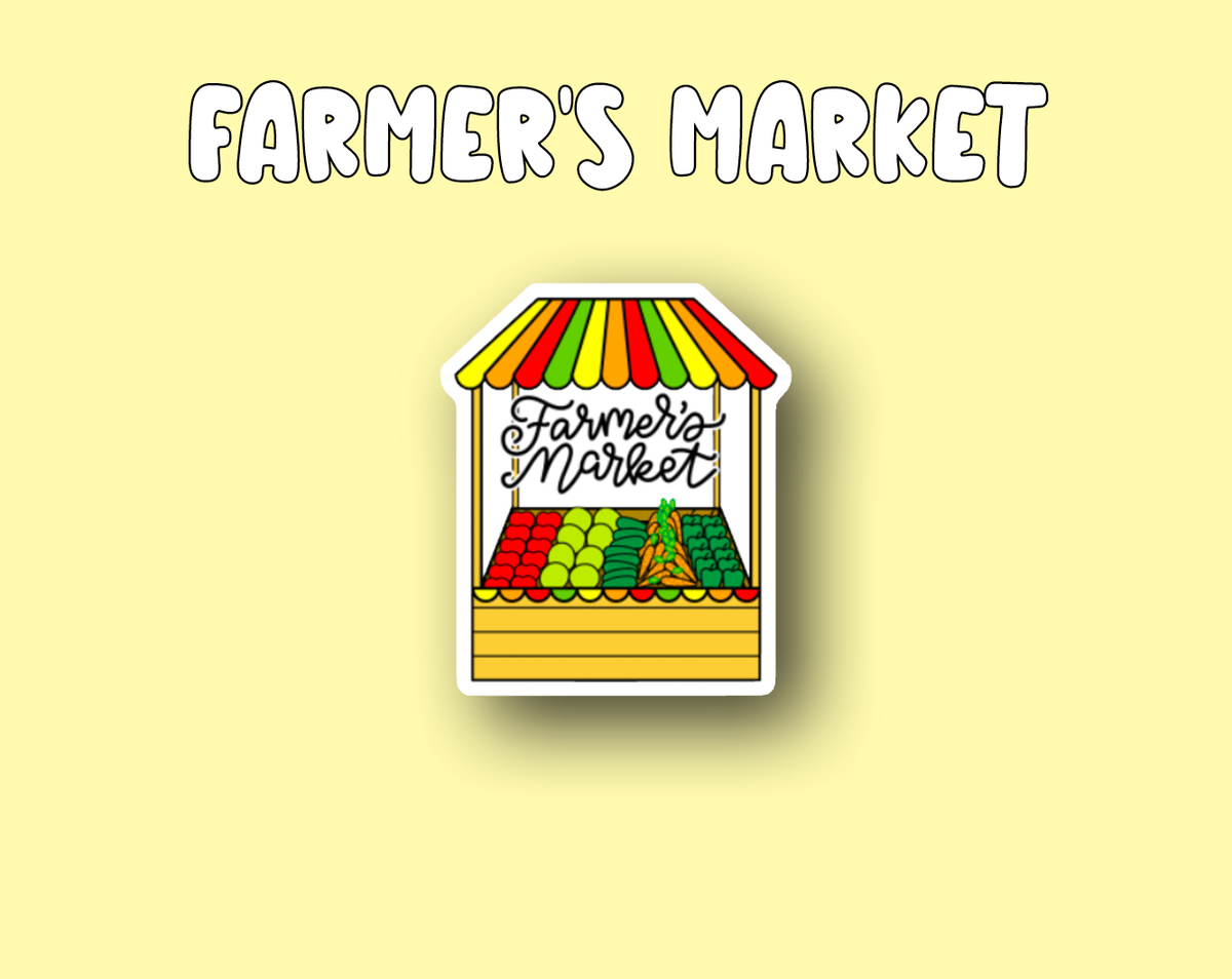 Farmer's Market Sticker DIE CUT Collection – Shine Sticker Studio