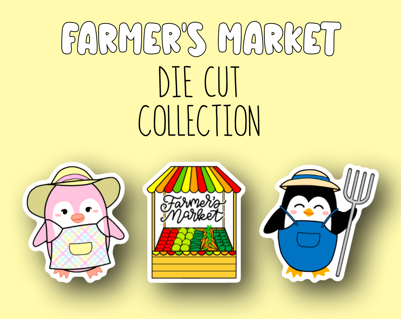 Farmer's Market Sticker DIE CUT Collection