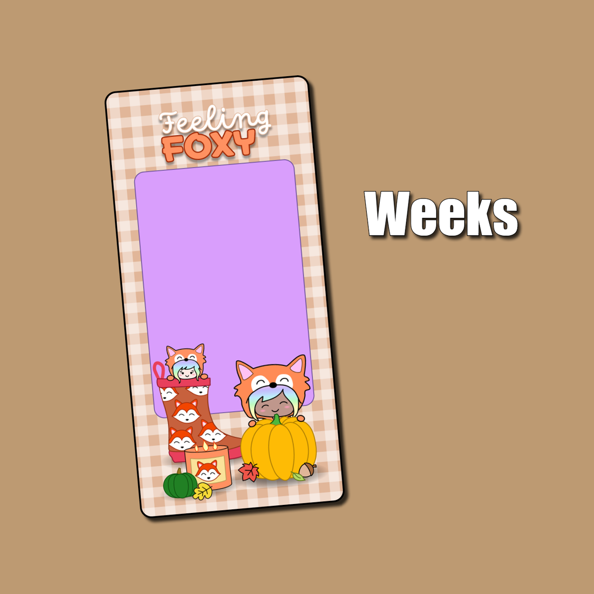 Feeling Foxy Jumbo Sticker – Shine Sticker Studio