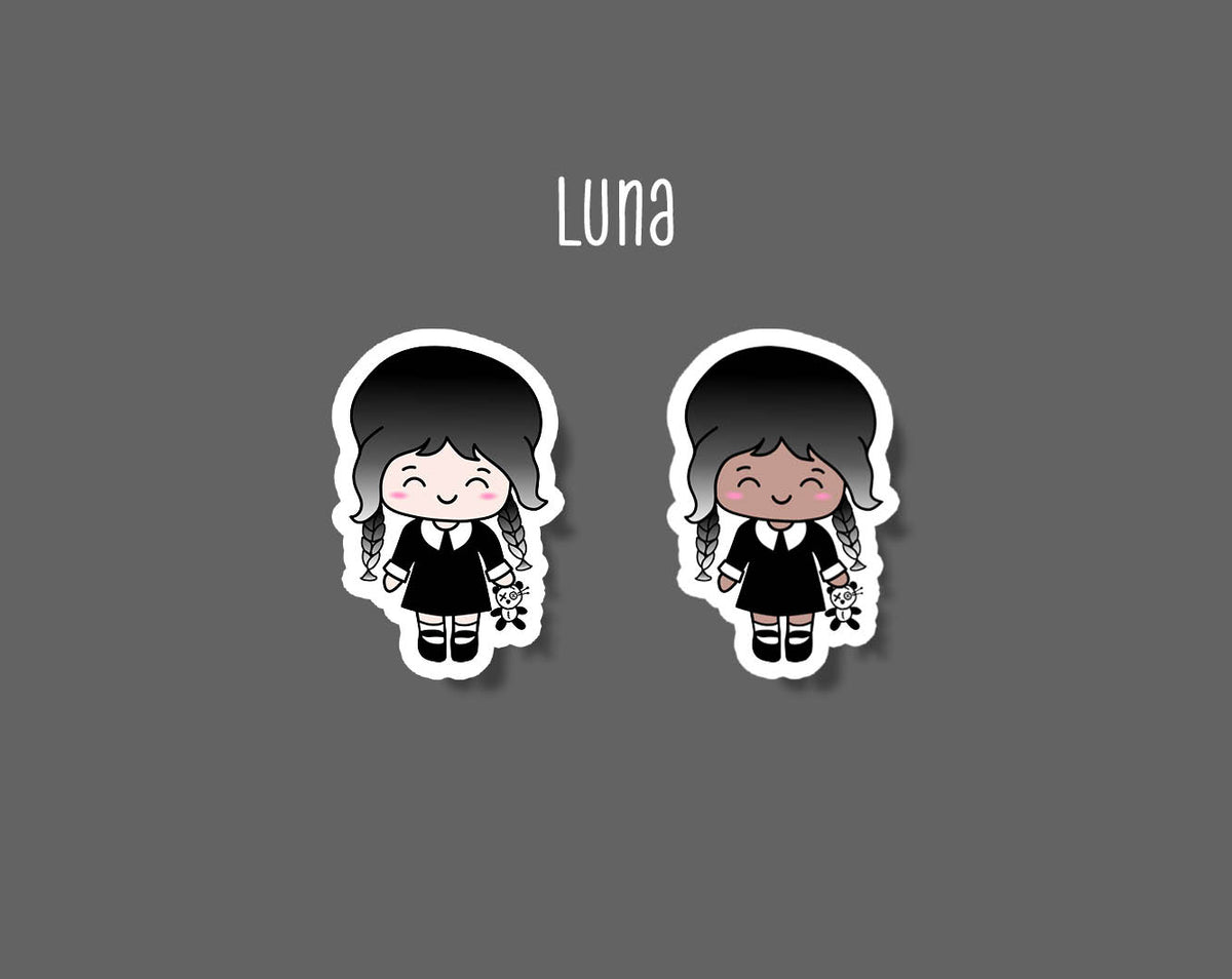 Goth Girl Sticker DIE CUT Collection – Shine Sticker Studio