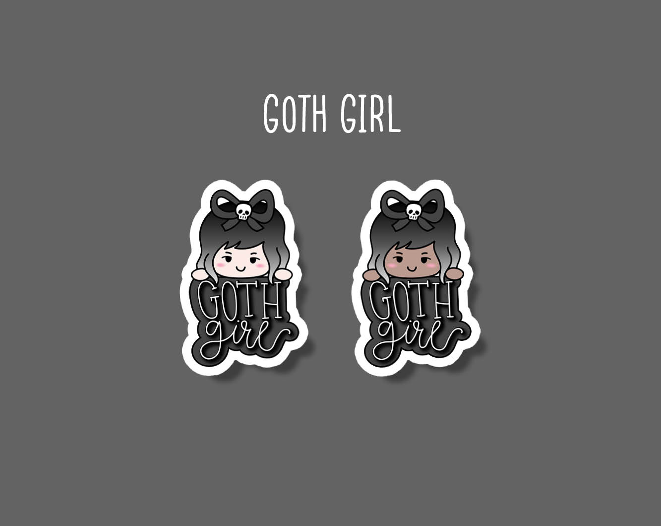 Goth Girl Sticker DIE CUT Collection – Shine Sticker Studio