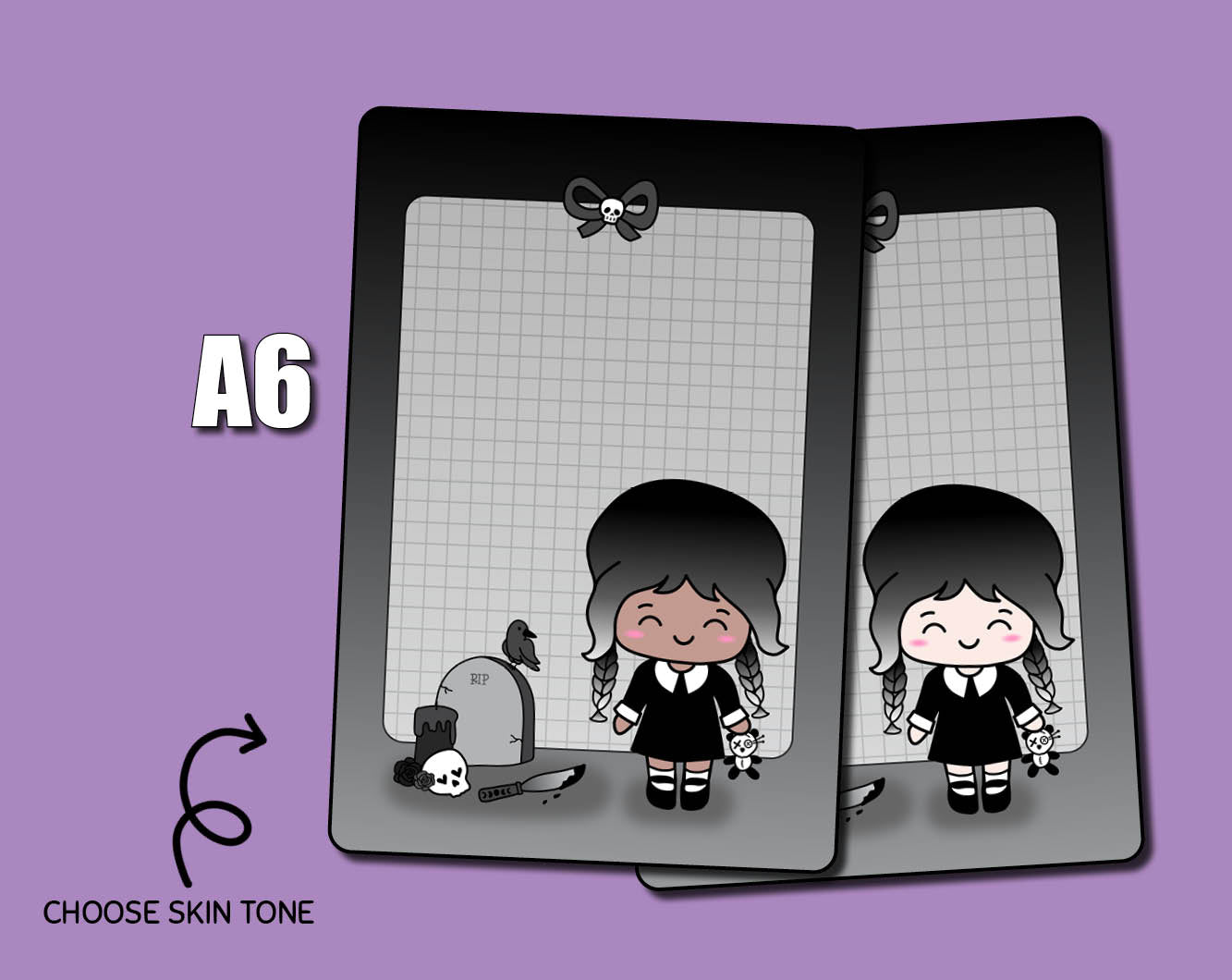 Goth Girl Luna Jumbo Sticker – Shine Sticker Studio