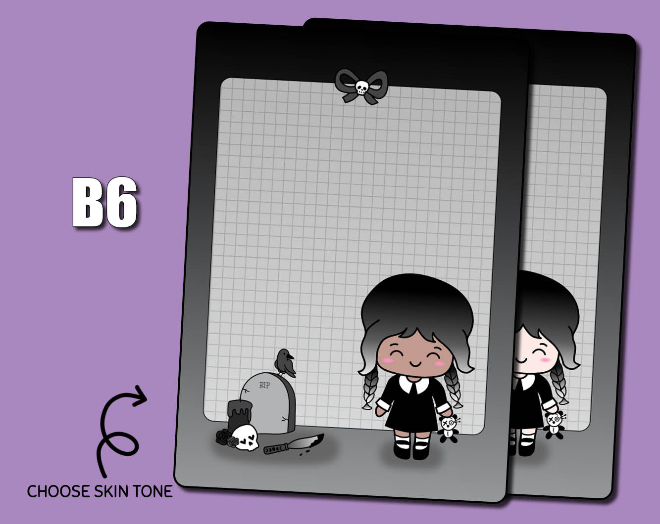 Goth Girl Luna Jumbo Sticker – Shine Sticker Studio