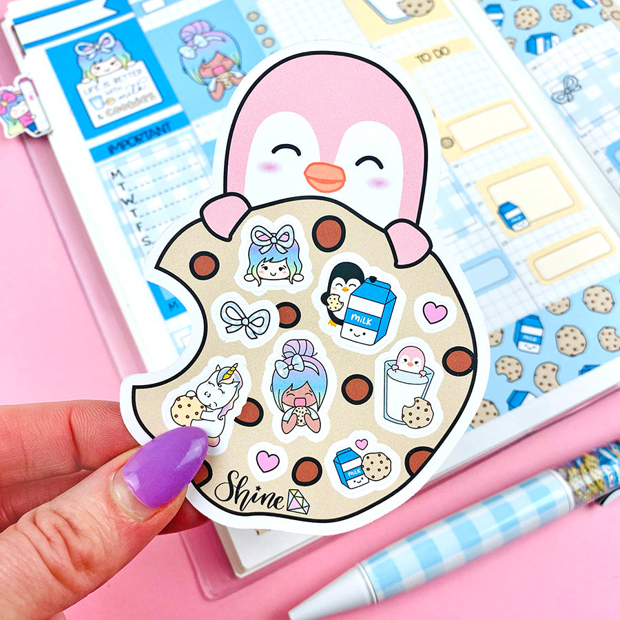 Cookie Sticker Sampler Die Cut – Shine Sticker Studio