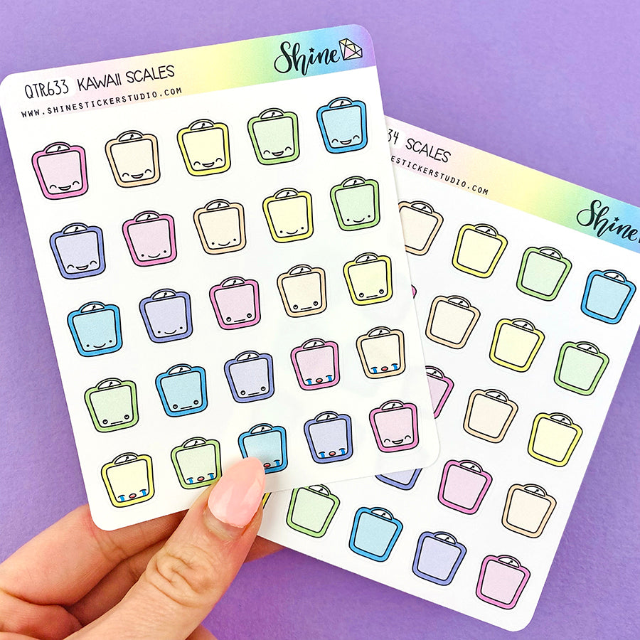 Kawaii Scales Stickers – Shine Sticker Studio