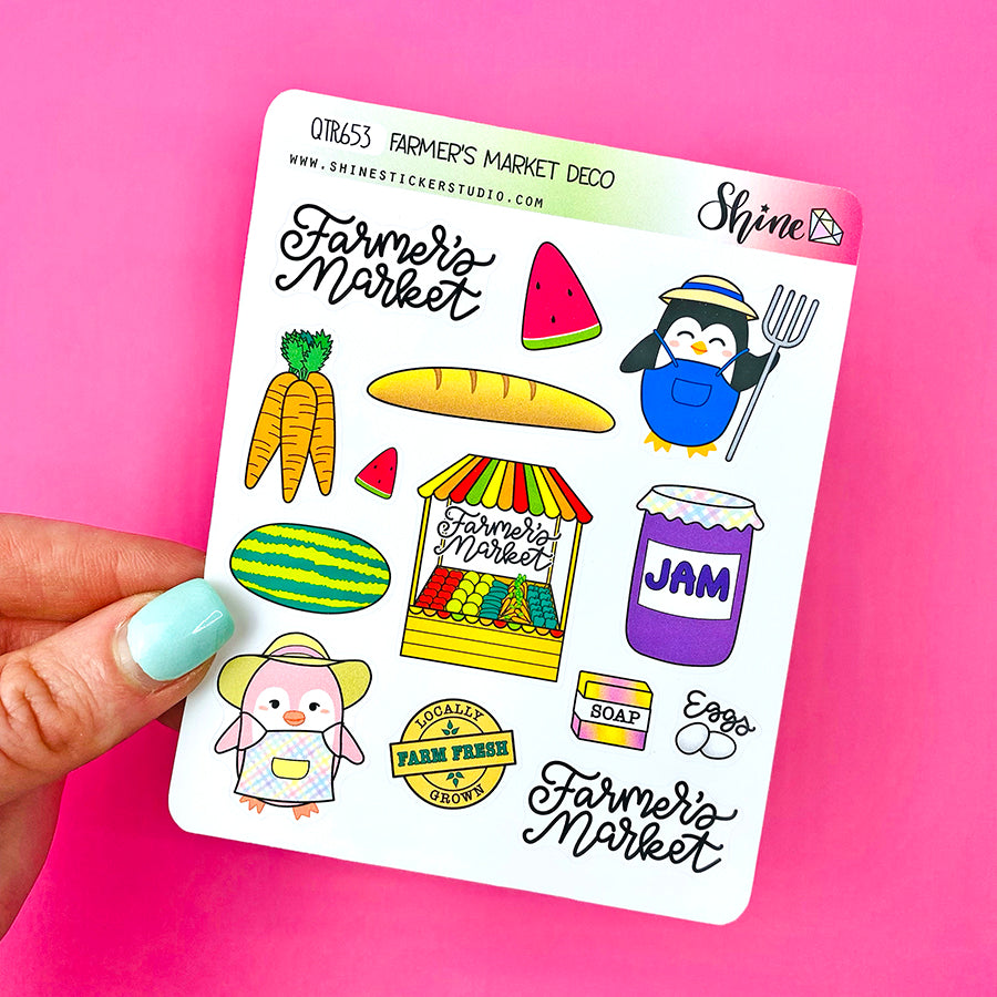 Farmer's Market Deco Stickers