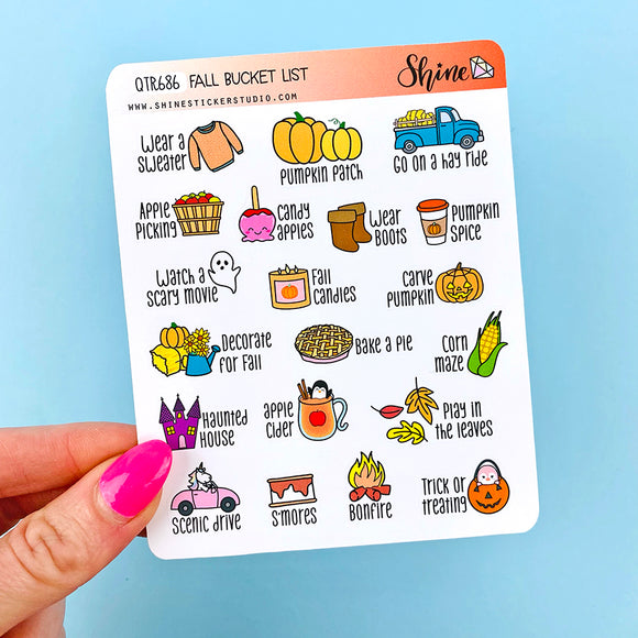 Fall Bucket List Stickers
