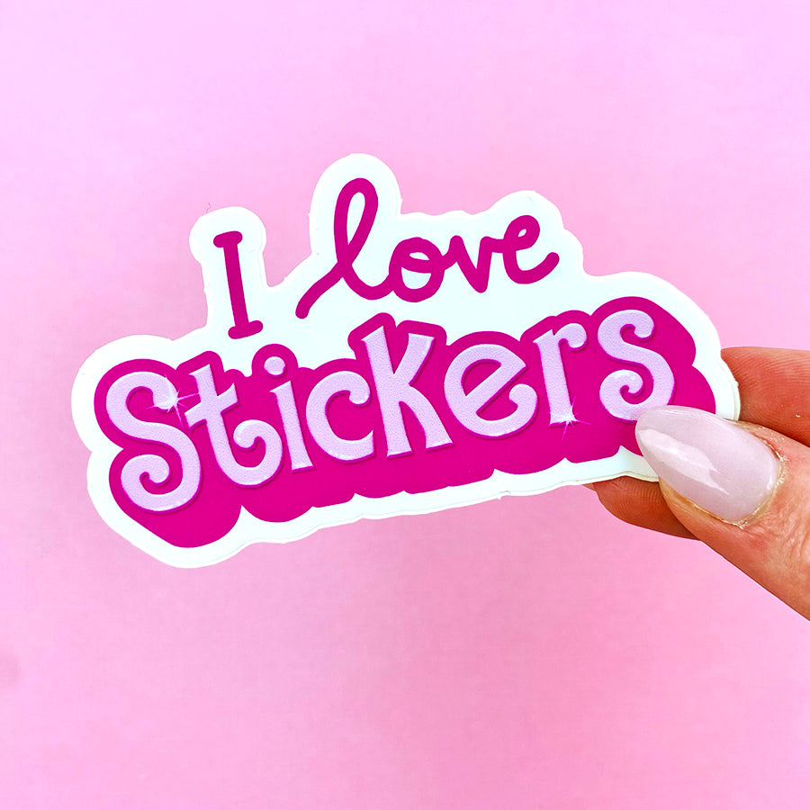 I Love Stickers Laminated Vinyl Decal – Shine Sticker Studio