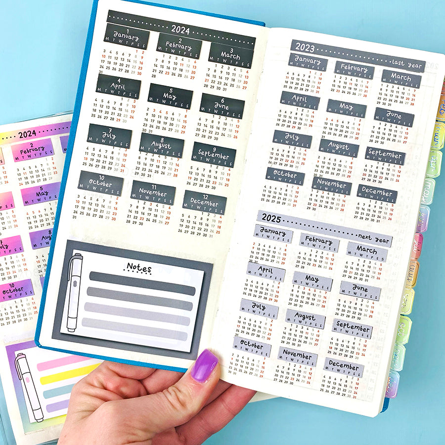 CLEARANCE 2024 Hobonichi Weeks Yearly Overview Sticker Kit – Shine ...