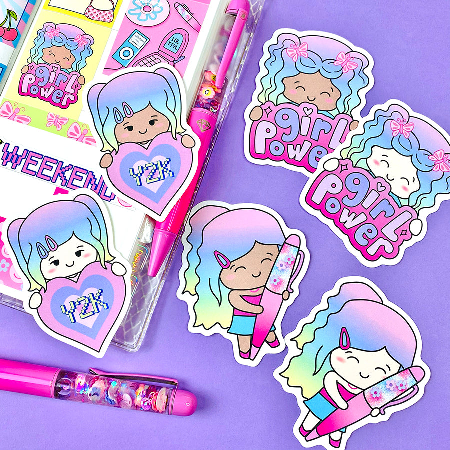 Y2K - Collab with The Angel Shoppe - Luna Sticker DIE CUTS – Shine ...