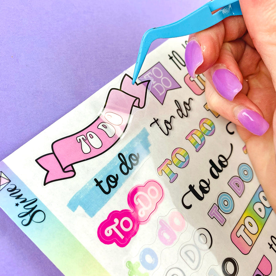 XL Clear To Do Labels Bujo Stickers