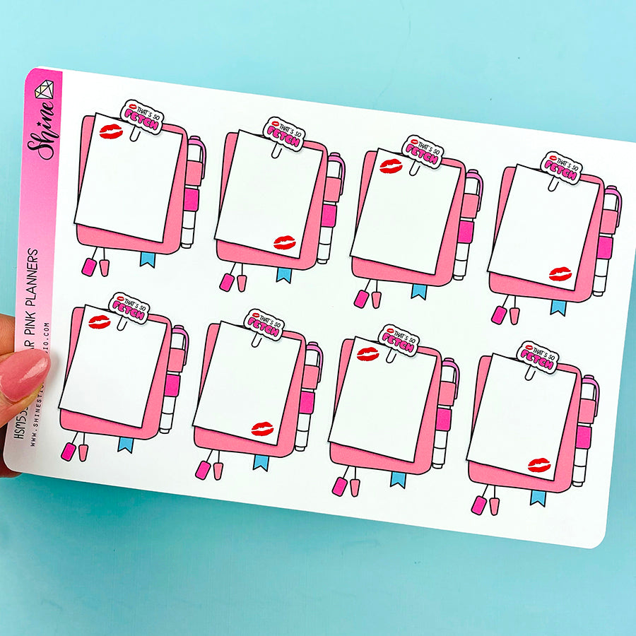 We Wear Pink Planners Stickers – Shine Sticker Studio