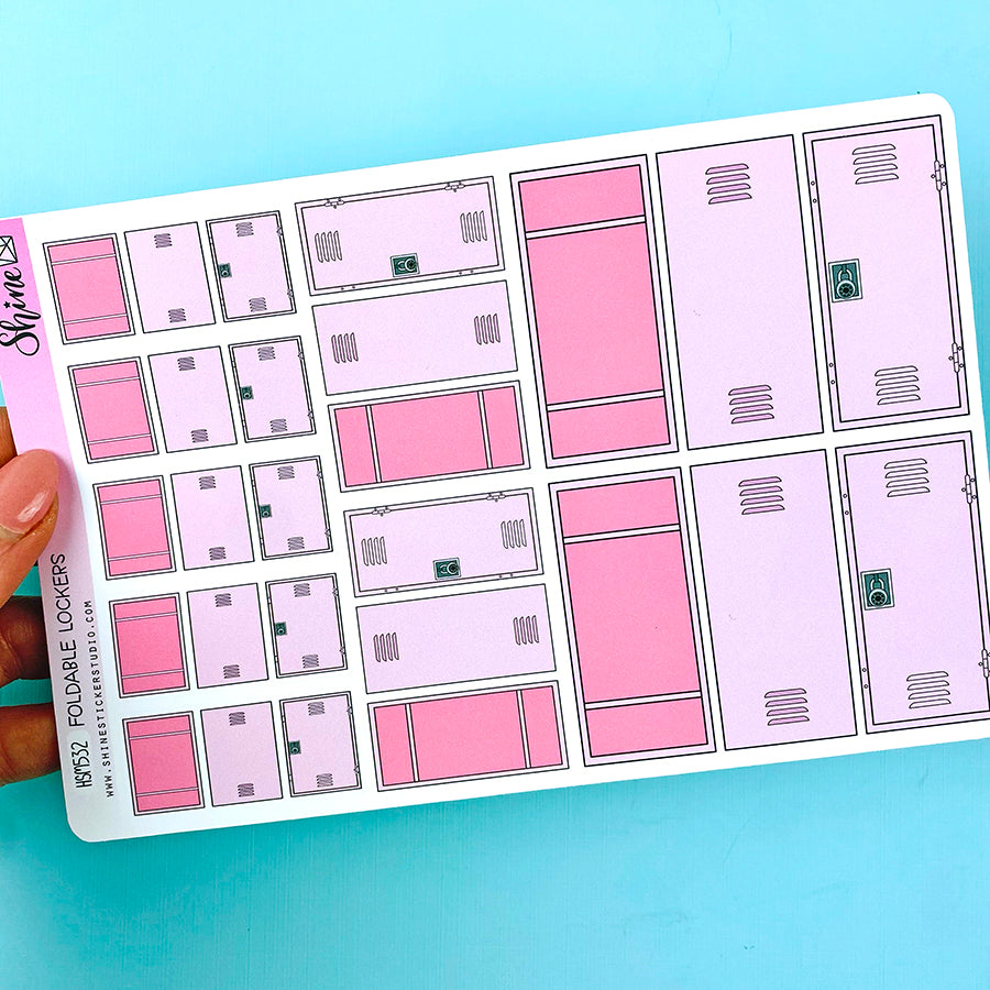 Foldable Lockers Stickers – Shine Sticker Studio