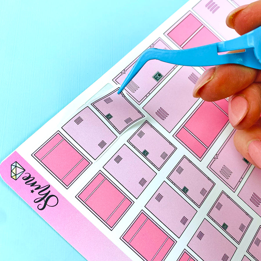 Foldable Lockers Stickers – Shine Sticker Studio