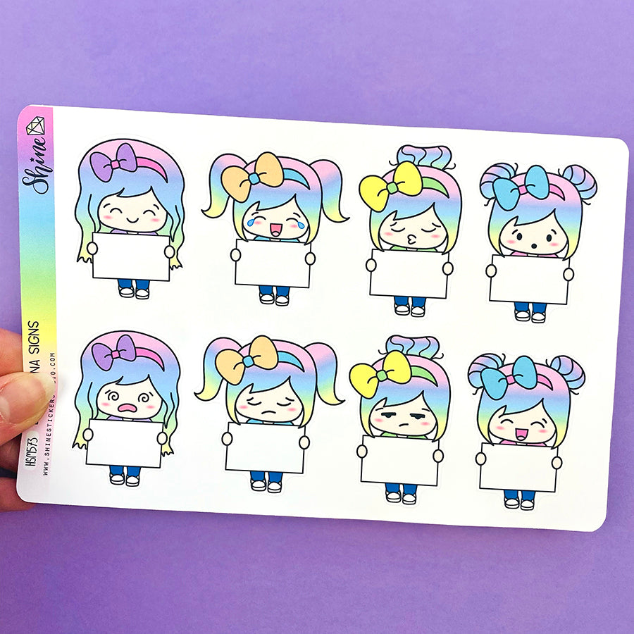 Blank Luna Signs – Shine Sticker Studio