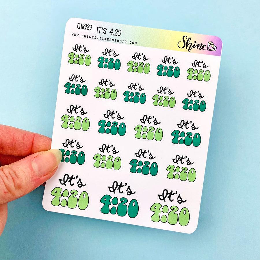 It's 420 Stickers – Shine Sticker Studio