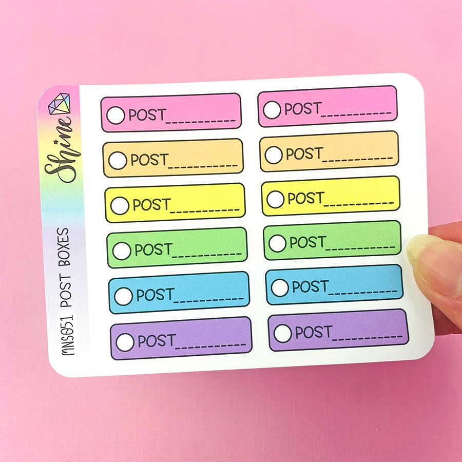 CLEARANCE Post Boxes – Shine Sticker Studio