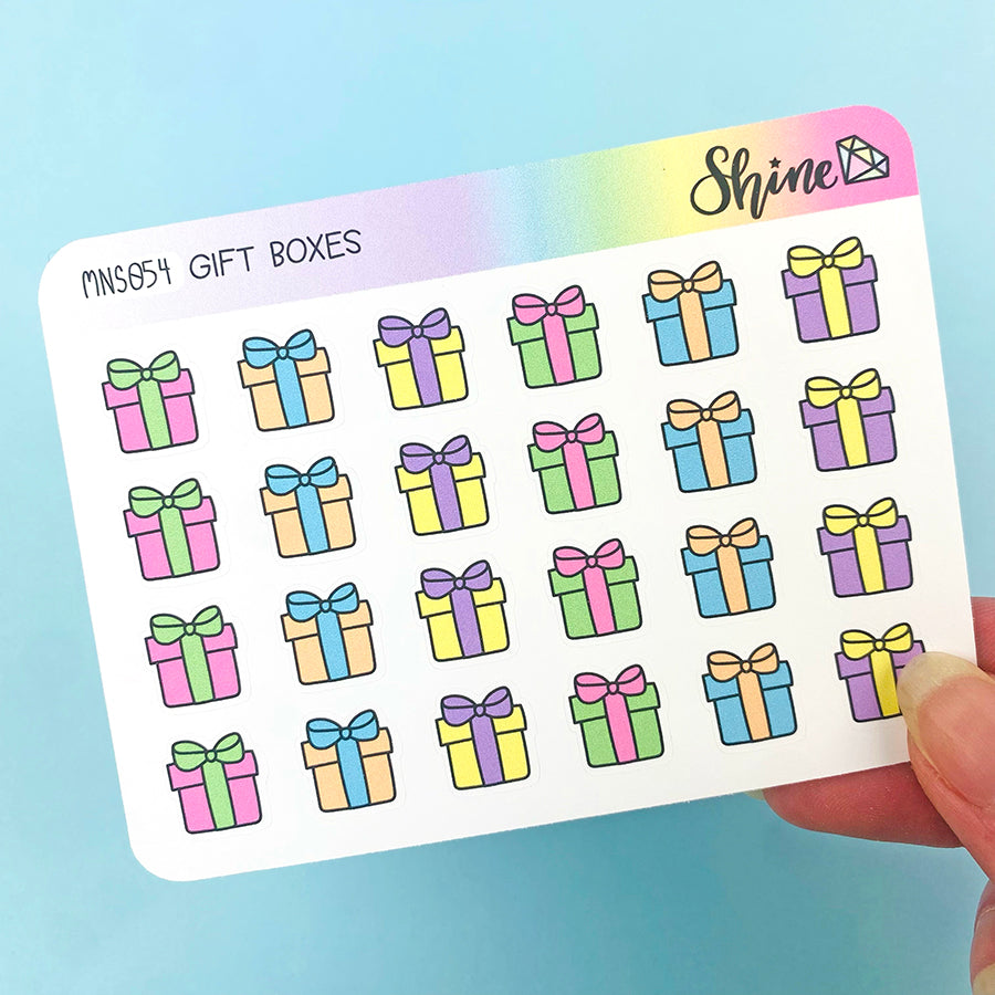 Gift Boxes Mini Sheet – Shine Sticker Studio