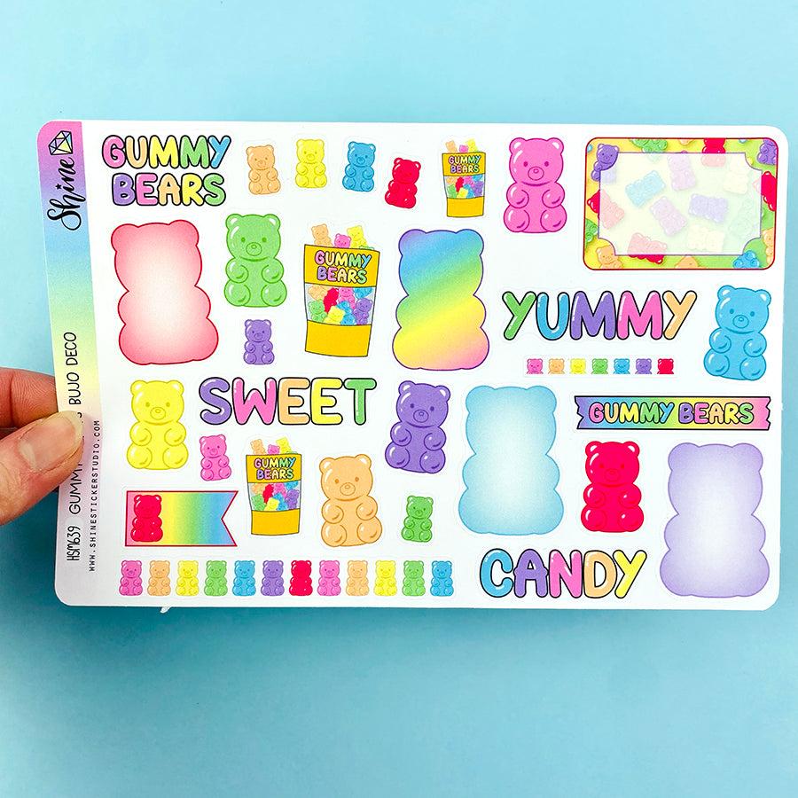 Gummy Bears Bujo Deco Stickers – Shine Sticker Studio