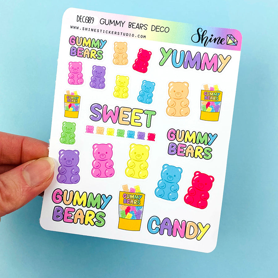 Gummy Bears Deco Stickers – Shine Sticker Studio