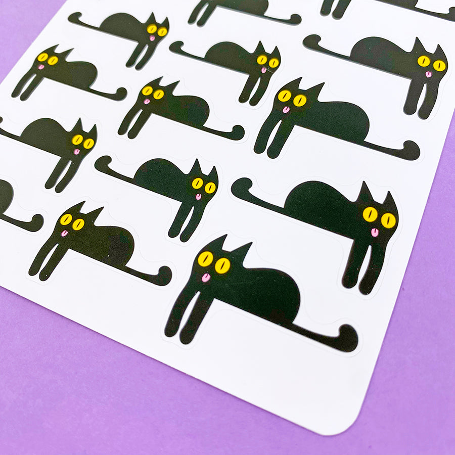 Edgar the Cat - Corner Border Planner Stickers – Shine Sticker Studio