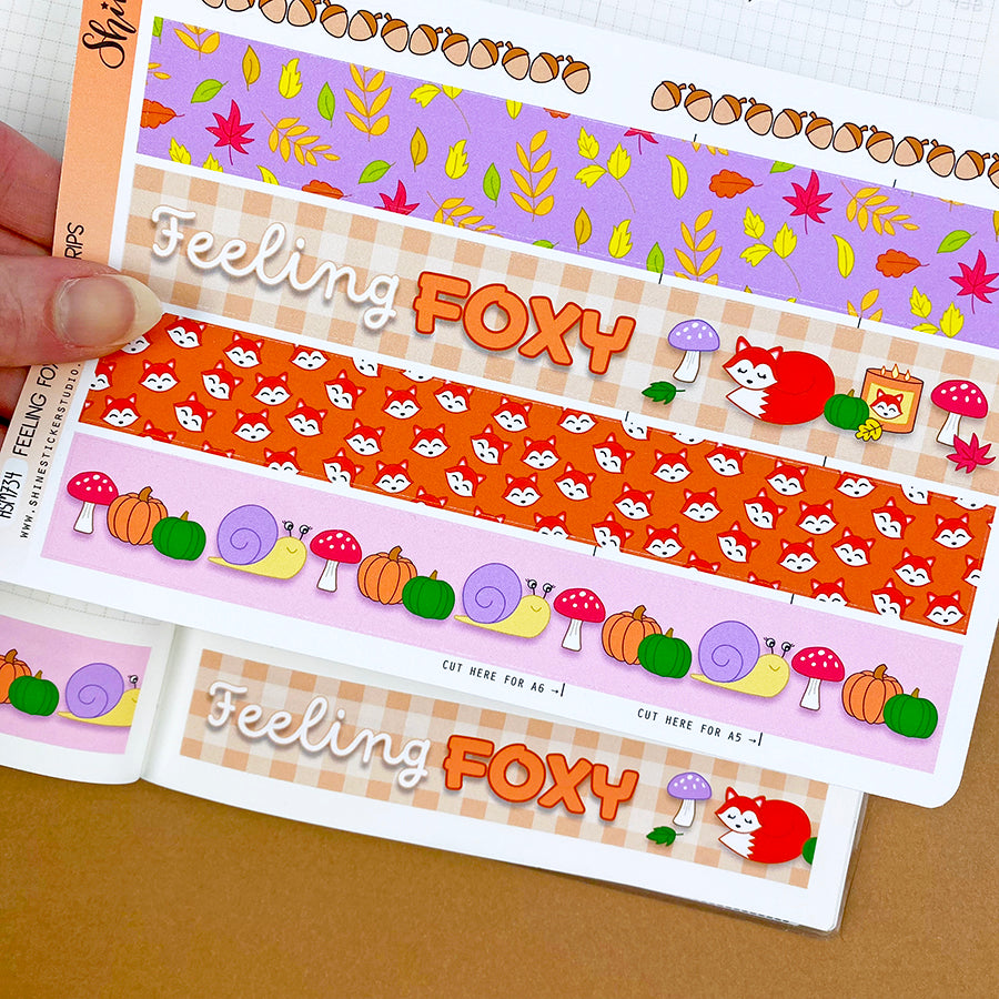 Feeling Foxy Washi Strip Stickers – Shine Sticker Studio
