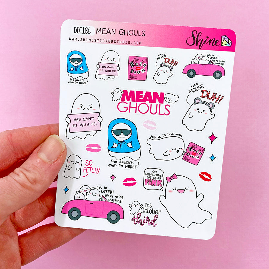 Mean Ghouls Deco Stickers – Shine Sticker Studio