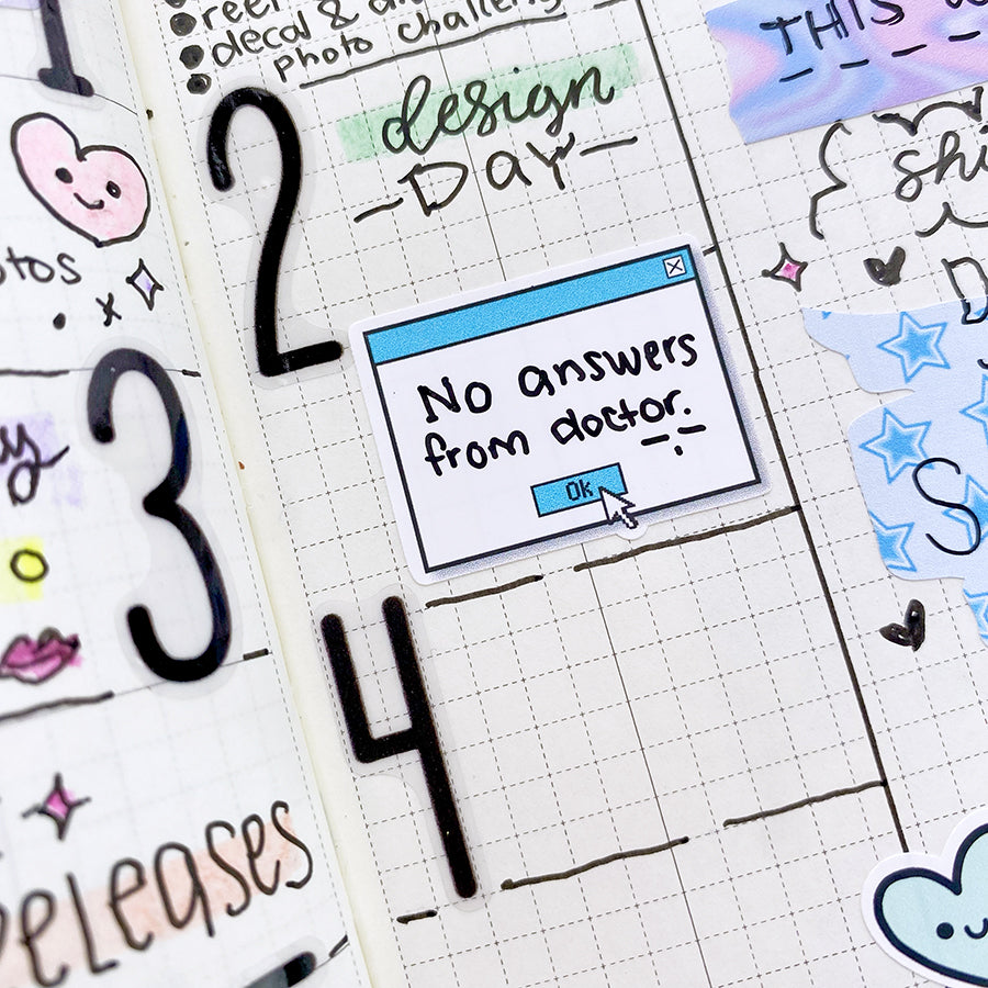 Blank Digital Message Box Planner Stickers – Shine Sticker Studio