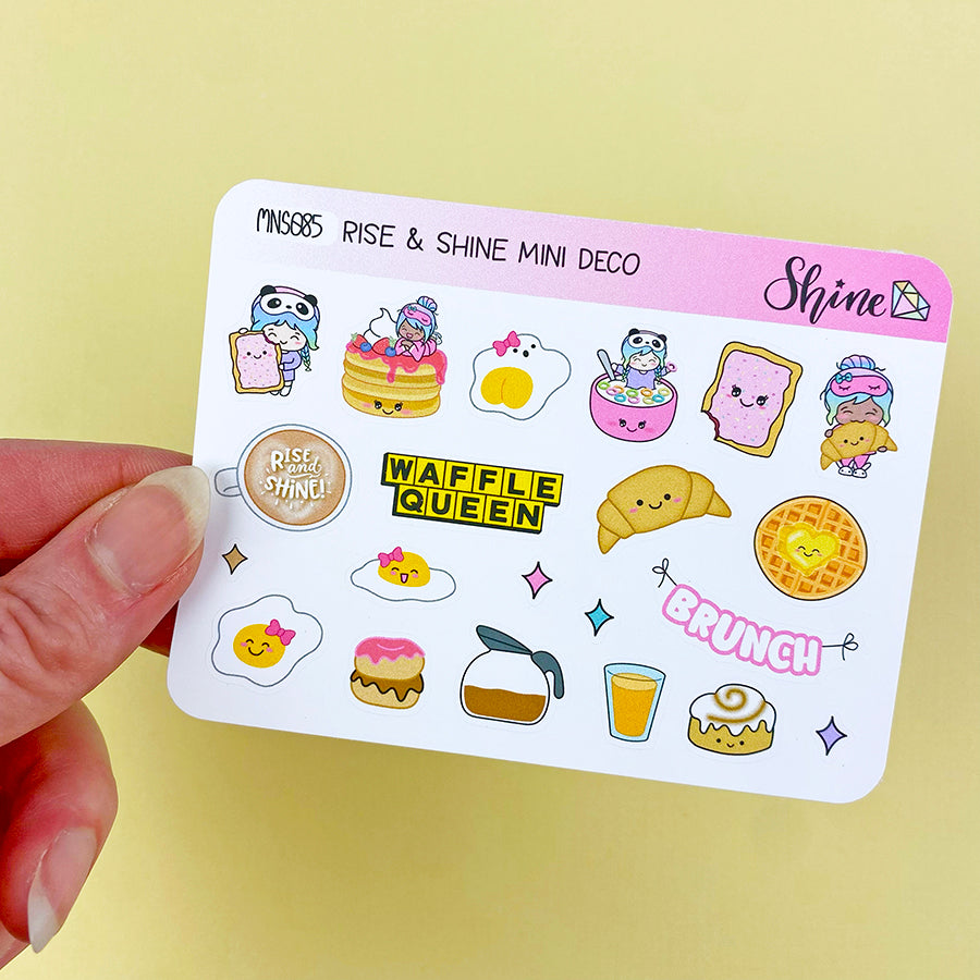 Rise & Shine Stickers Mini Sheet – Shine Sticker Studio