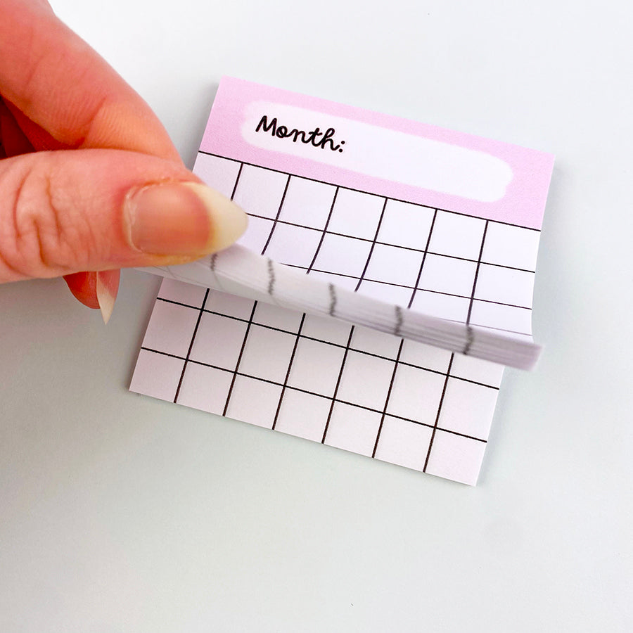 Undated Calendar Post-it® Notes Repositionable Self Stick Notes – Shine ...