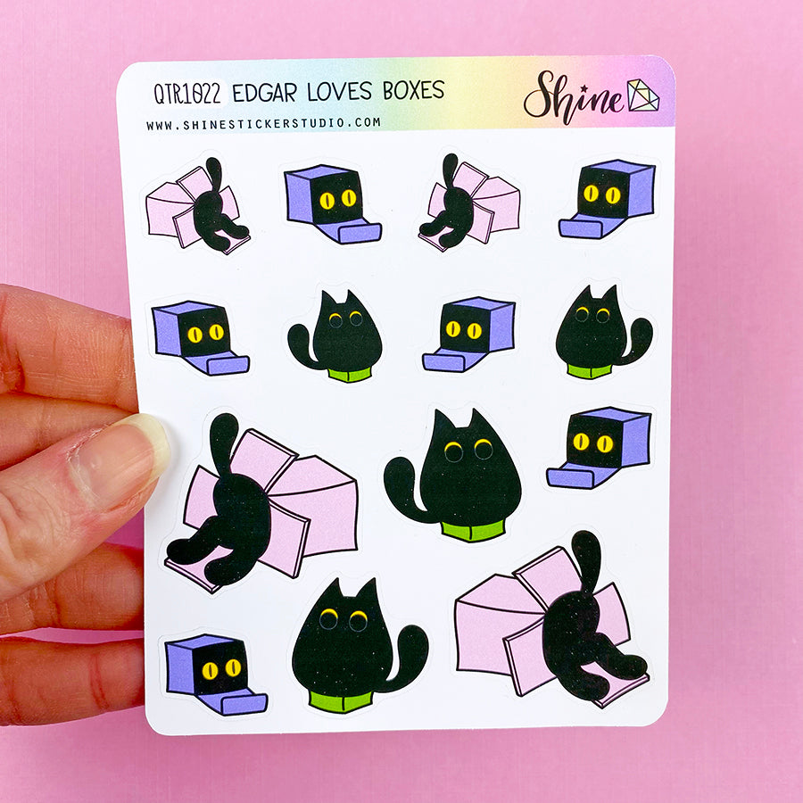 Edgar Loves Boxes Deco Stickers – Shine Sticker Studio