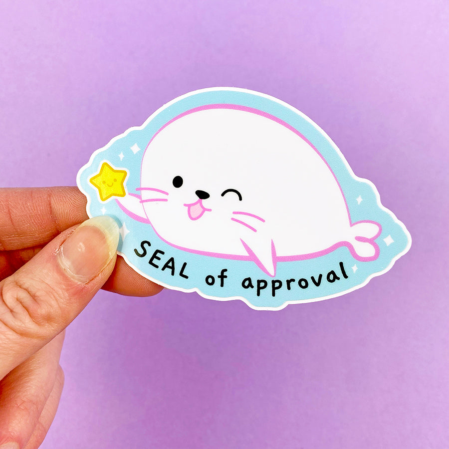 Seal of Approval Laminated Die Cut Vinyl Decal – Shine Sticker Studio